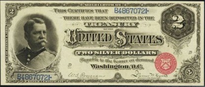 Value of $2 Silver Certificate - Antique Money