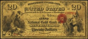 Twenty Dollar Bills from The 1870s - Antique Money